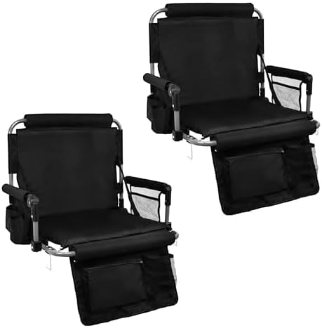 Stadium Seat with Back Support, Bleach Seat with Backrest and Cushion ...