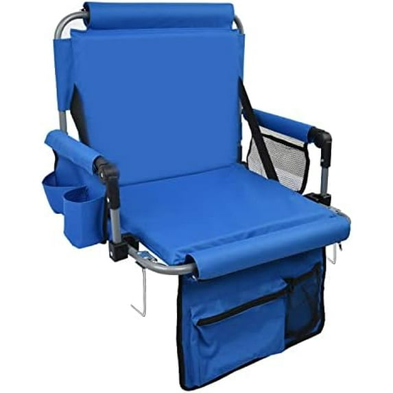 Stadium Seat with Back Support, Bleach Seat with Backrest and Cushion ...