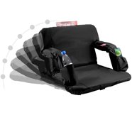 Seamander Large-Size Foldable Stadium Seat Chair, Padded Back Support ...