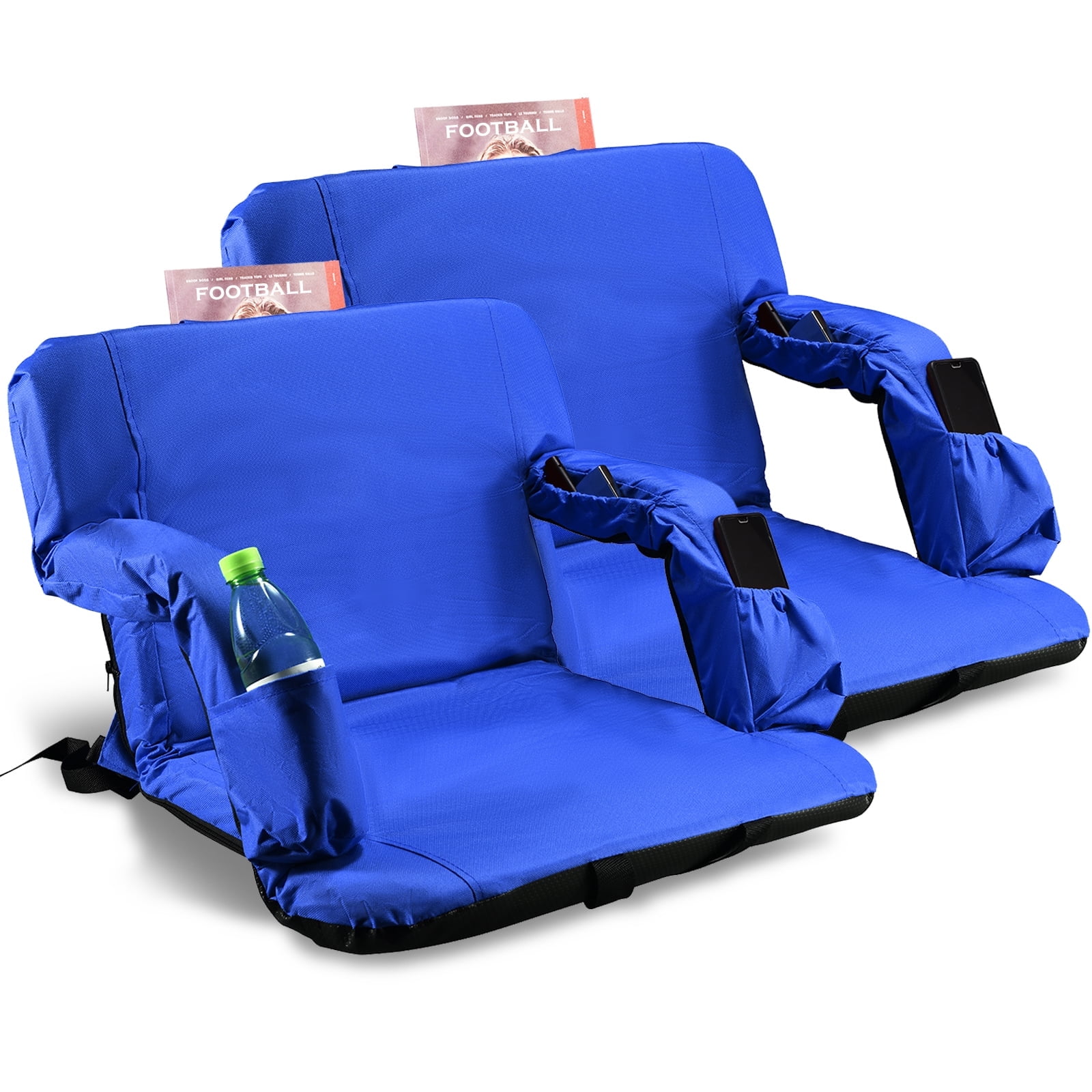 Stadium Seat for Bleacher & Bench Portable Folding Chair with Padded ...