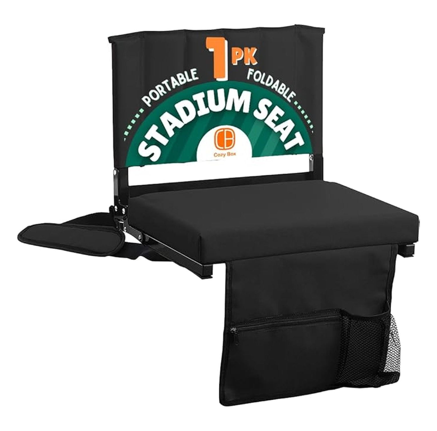 Stadium Seat Cushions with Back Support - CBCOZY Box Padded Folding ...