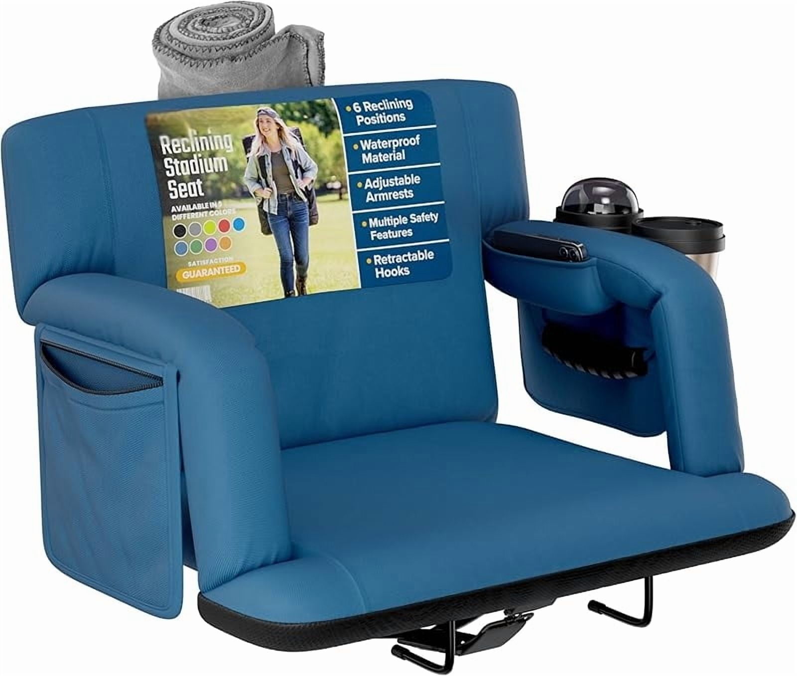 Stadium Seats for Bleachers with Back Support – Wide Bleacher Chair ...