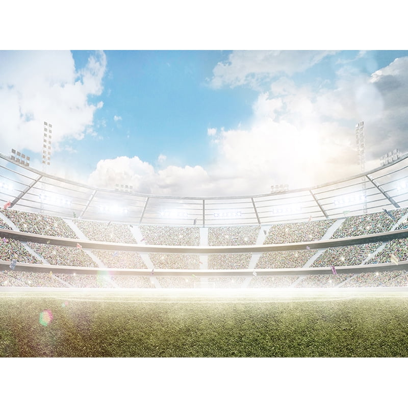 Stadium Trophy Soccer Photography Background Final Match Pitch Ball ...