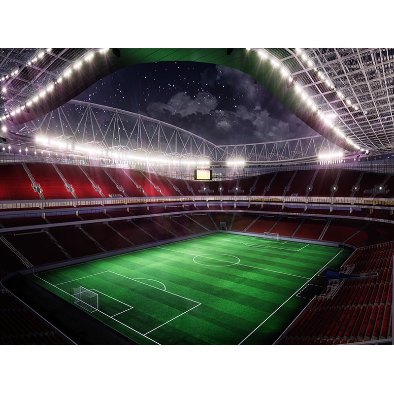 Stadium Trophy Soccer Photography Background Final Match Pitch Ball ...