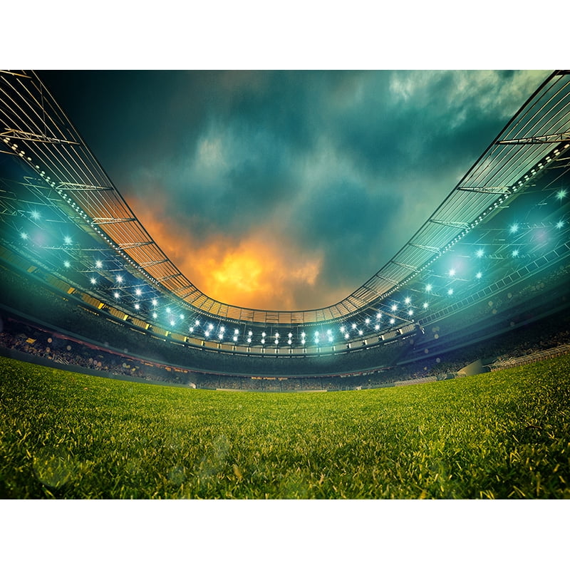 Stadium Trophy Soccer Photography Background Final Match Pitch Ball ...