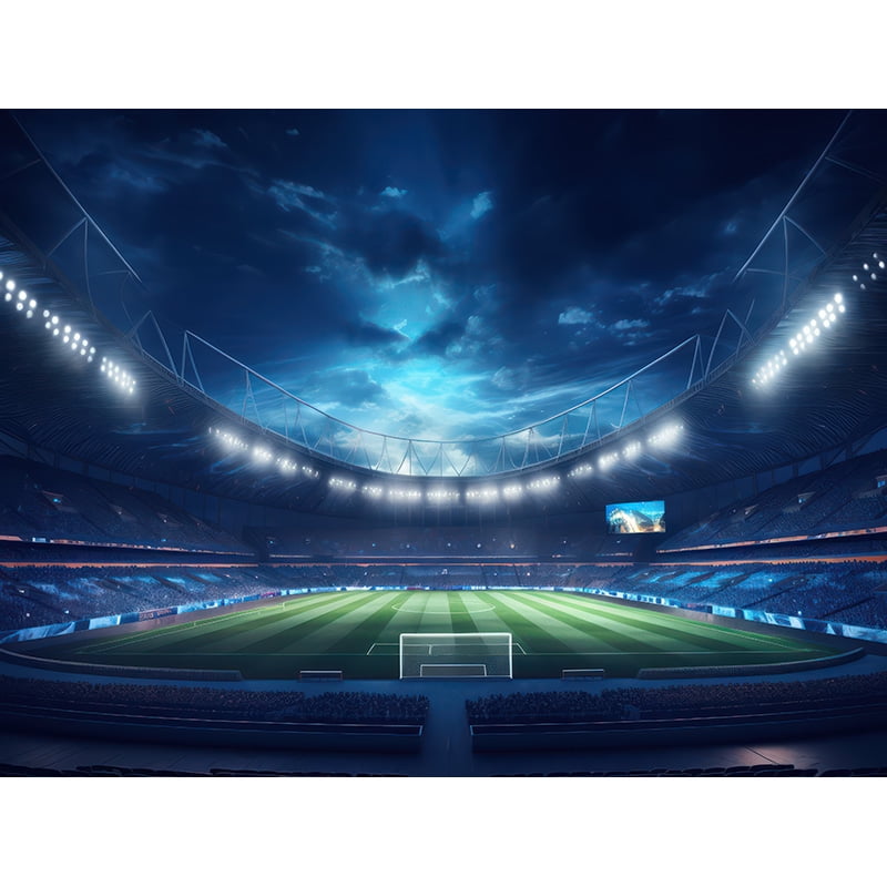 Stadium Trophy Soccer Photography Background Final Match Pitch Ball ...