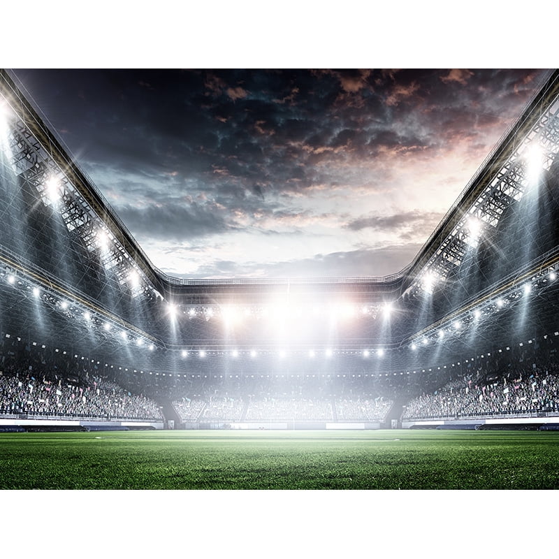 Stadium Trophy Soccer Photography Background Final Match Pitch Ball ...