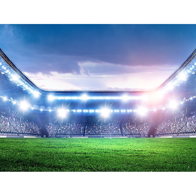 Stadium Trophy Soccer Photography Background Final Match Pitch Ball ...