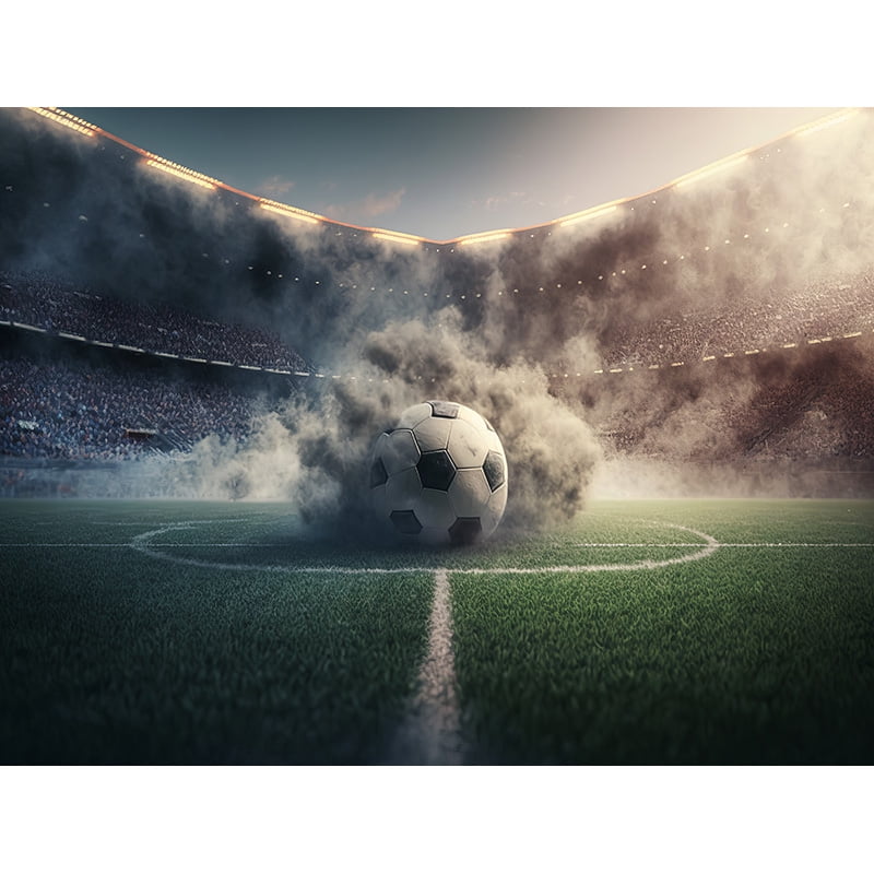 Stadium Trophy Soccer Photography Background Final Match Pitch Ball ...