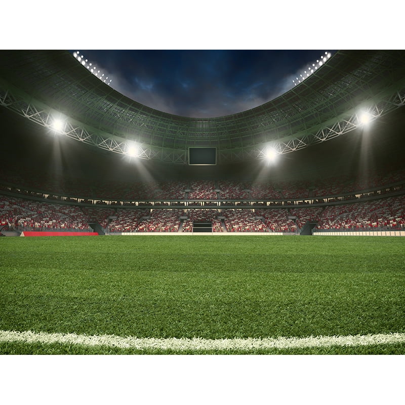 Stadium Trophy Soccer Photography Background Final Match Pitch Ball ...