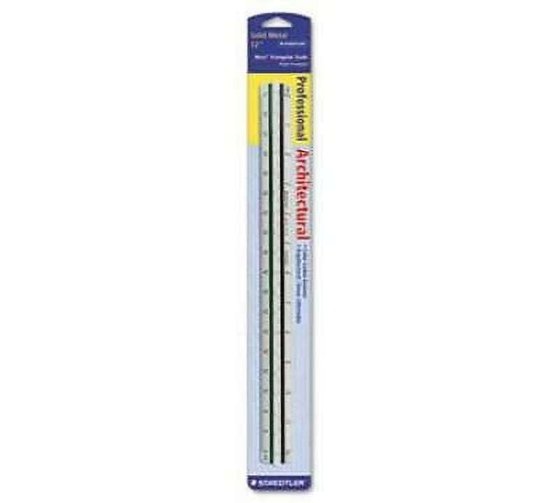 Staedtler 12" Architect Triangular Scale (987 1831BK) - Walmart.com