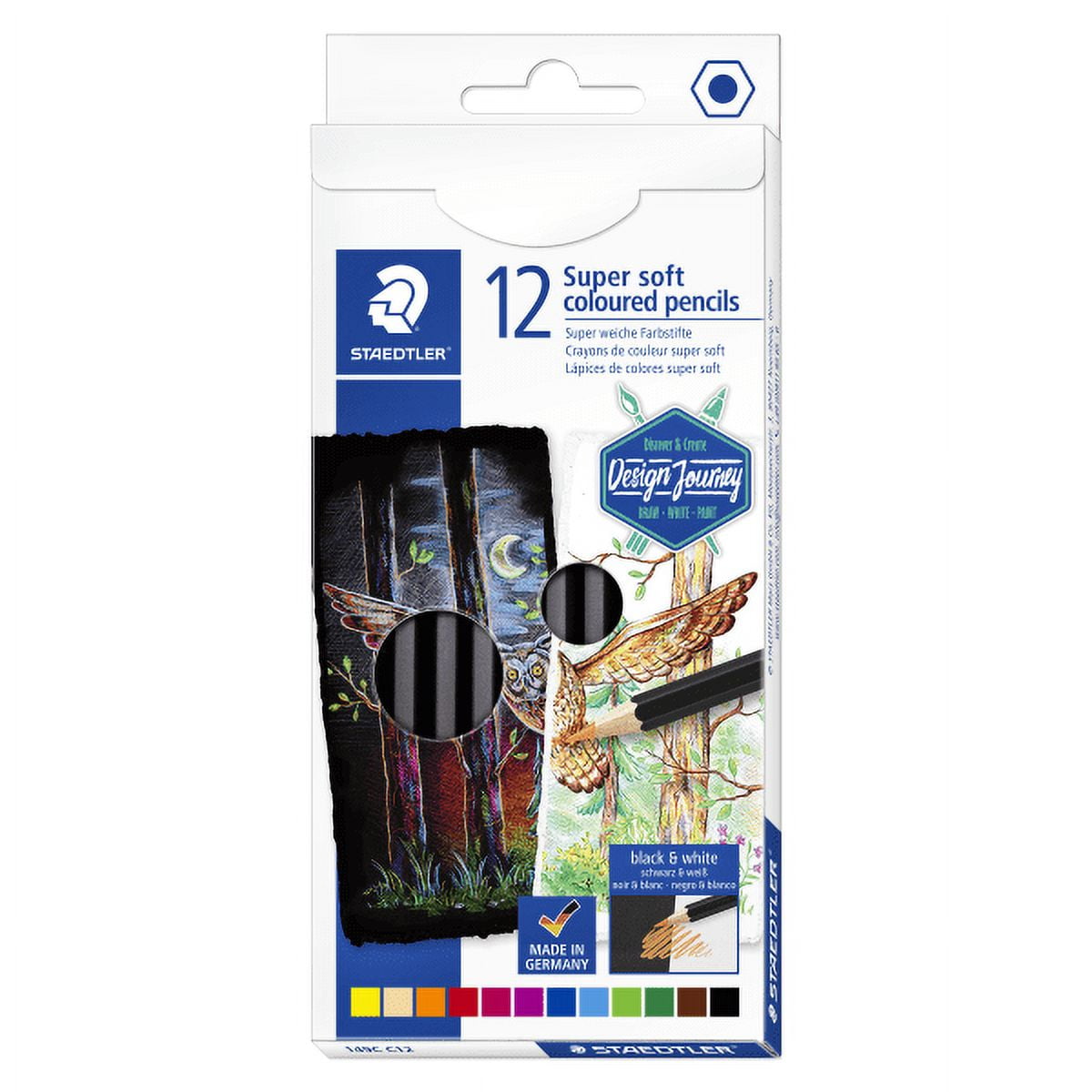 Staedtler 12 Super Soft Colored Pencil Set - Walmart.com