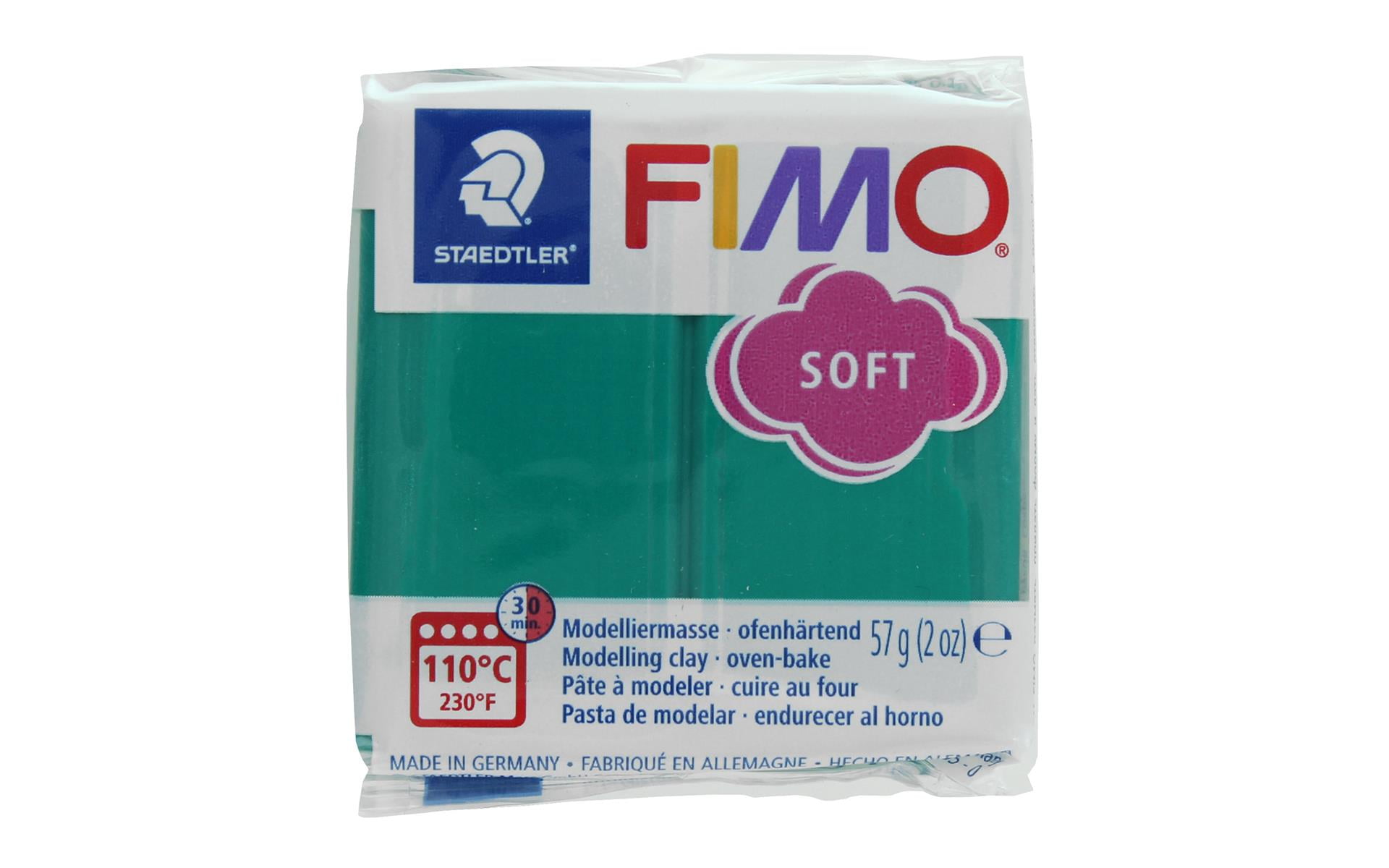 Staedtler Fimo Soft Polymer Clay - 2 oz, Emerald - Walmart.com