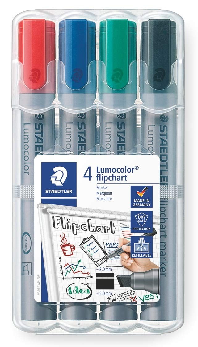 Staedtler Lumocolor WP4 356 B Flip Chart Marker Refillable in Staedtler ...