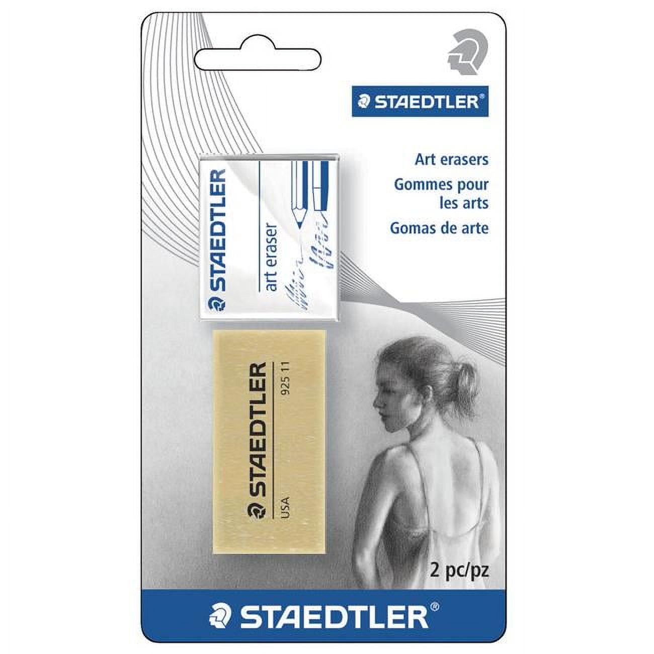 Staedtler-Mars 2004271 Kneadable & Art Gum Erasers, Pack of 2 - Walmart.com