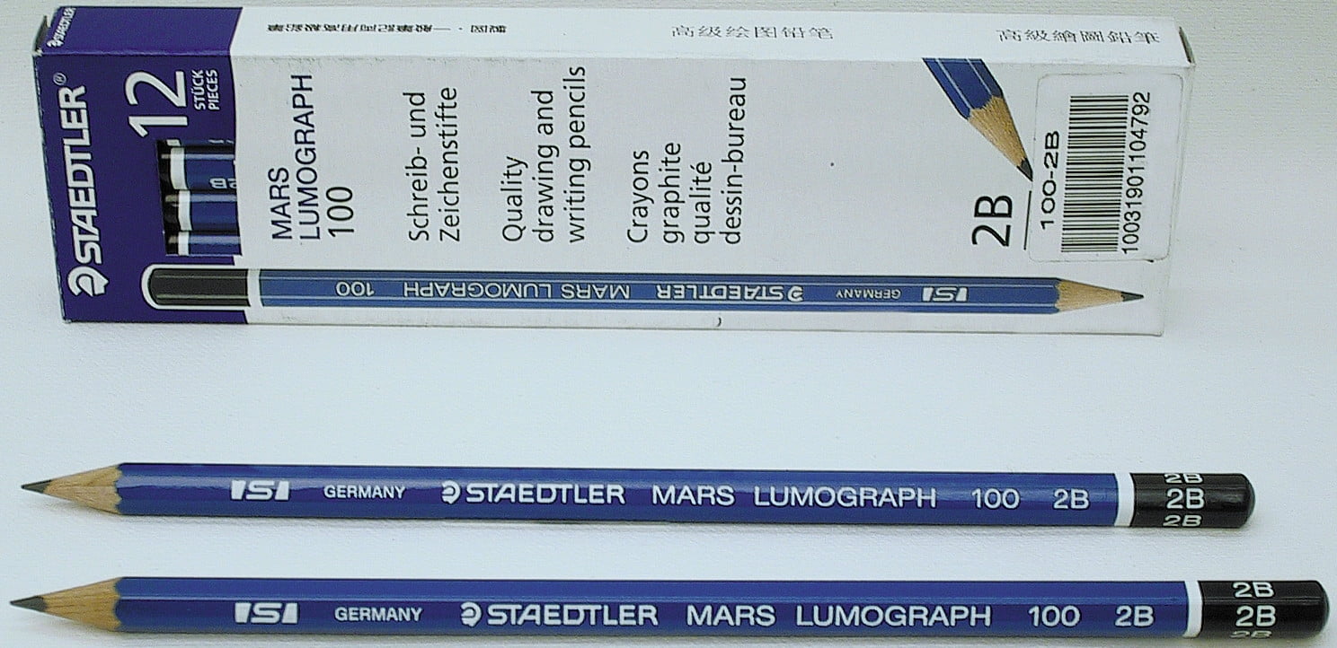 Staedtler Mars Lumograph 2B Drawing and Drafting Pencil, Graphite Art ...
