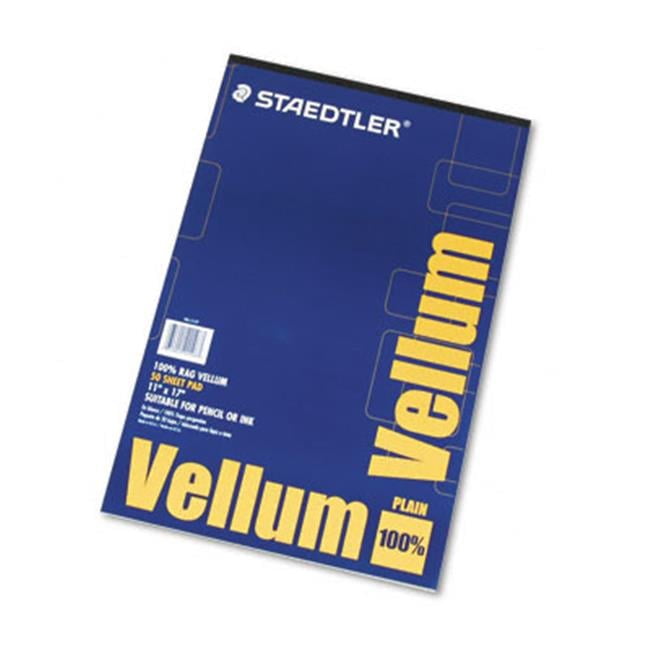 Staedtler Mars Vellum Paper 16-lb. 100 Percent Rag 11 x 17 Translucent ...