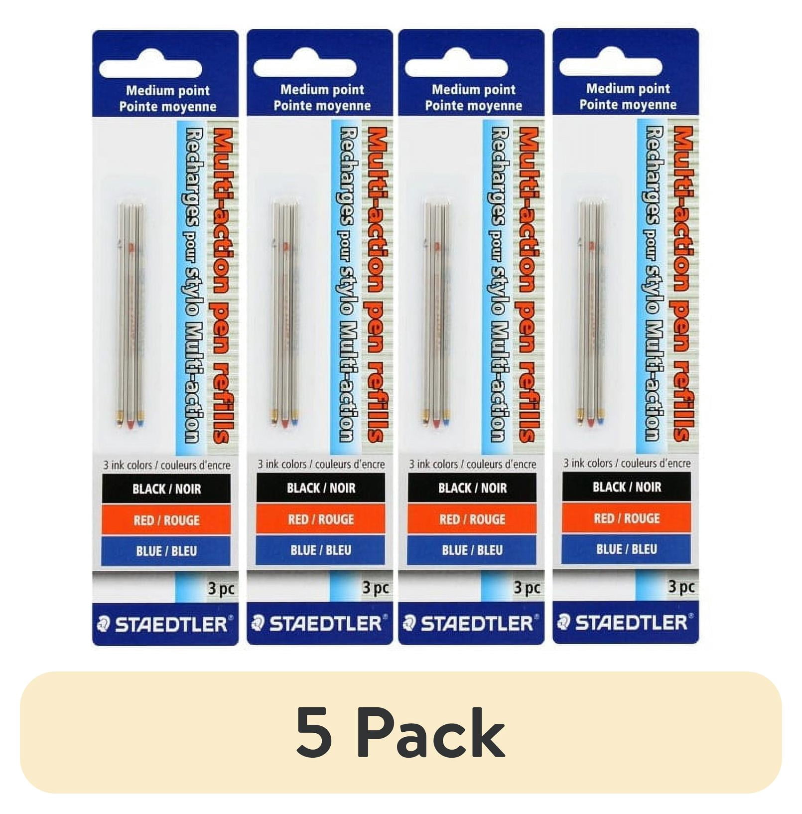 (5 pack) Staedtler Multi-Action Ball Point Pen Refills (Pack of 12 ...