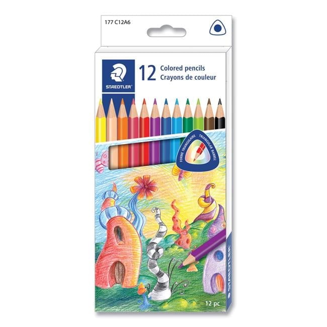 Staedtler STD177C12A6 3 mm Assorted Lead & Barrel Colored Pencil - 12 ...