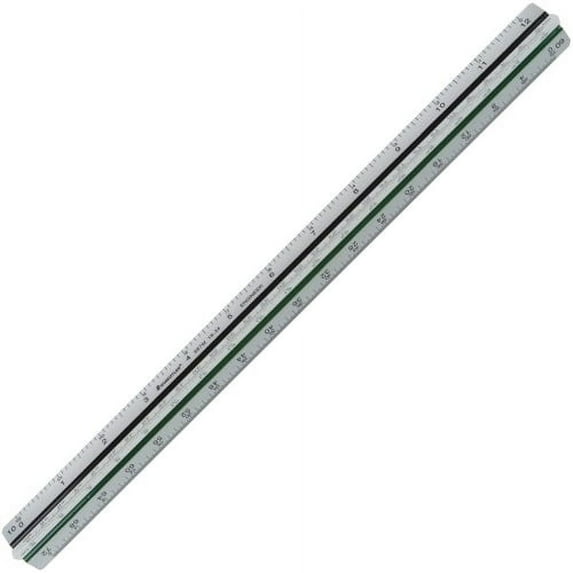 Staedtler, STD987M1834BK, Prof-Quality Engineer's Triangular Scale, 1 ...