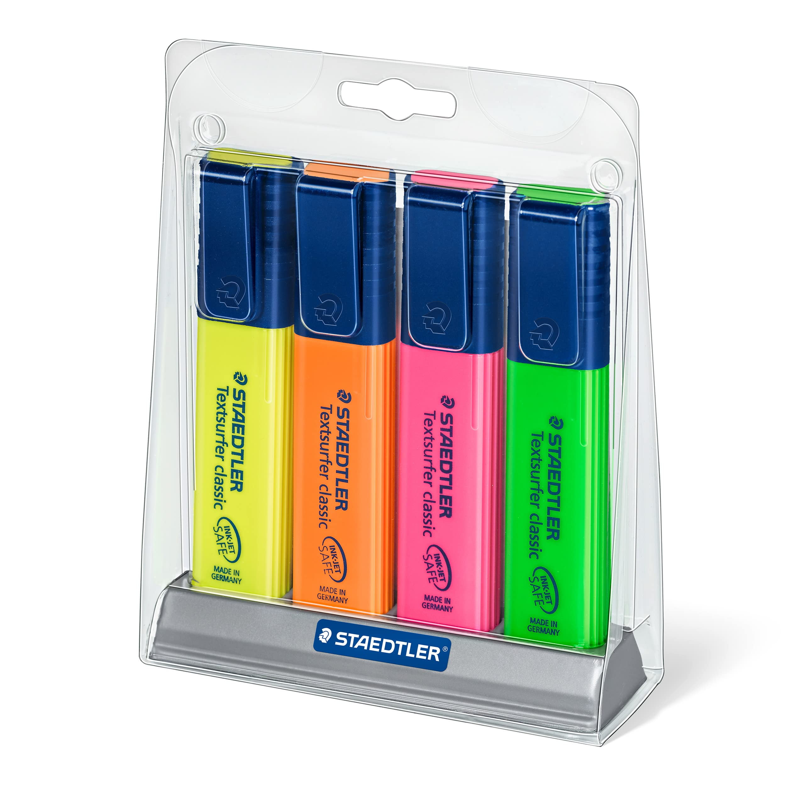 Staedtler Textsurfer Classic Highlighter 4 Color Set of Rainbow Colors ...