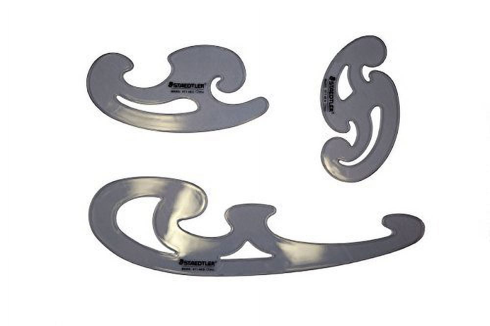 Staedtler Tinted Plastic French Curve Set - Walmart.com
