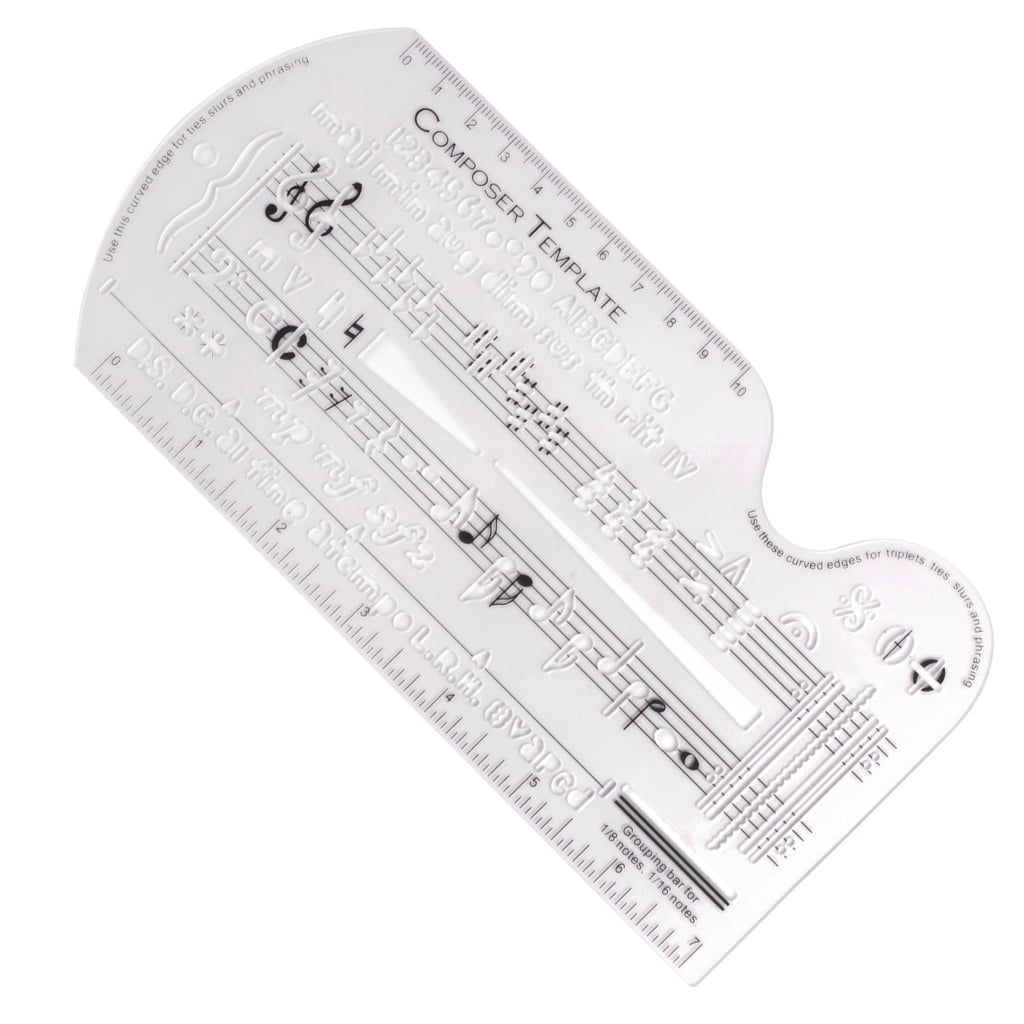 Staff Drawing Ruler Song Writer's Composing Template Composing Notation ...