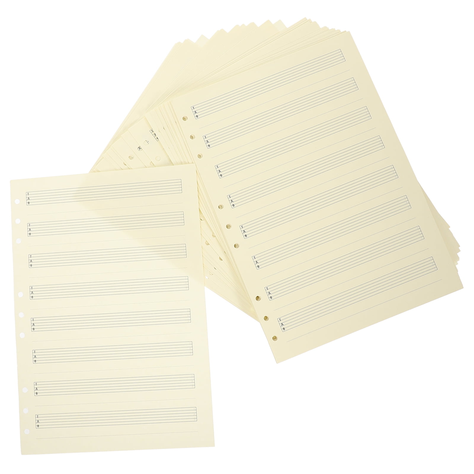Staff Loose-leaf Paper 100 Sheets Notebook Replacement Inserts Filler ...