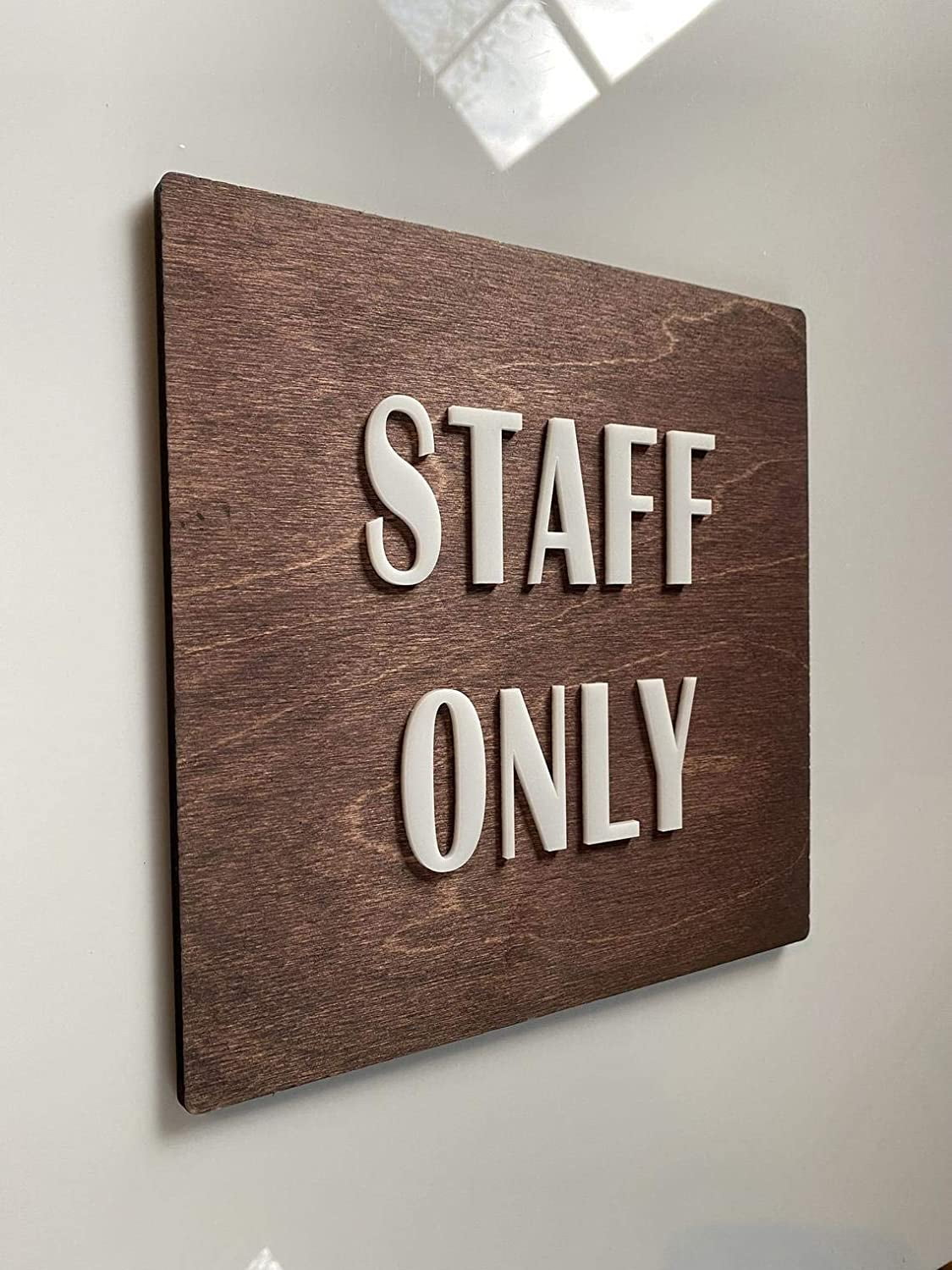 Staff Only Sign Office Door Wayfinding Signage | Cafe Restaurant Coffee ...