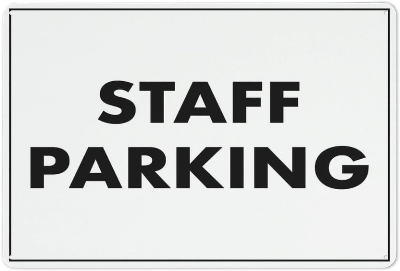 Staff Parking Sign Safe Sign, Signs Outdoor, 12 X 8 In, Sign For Home ...