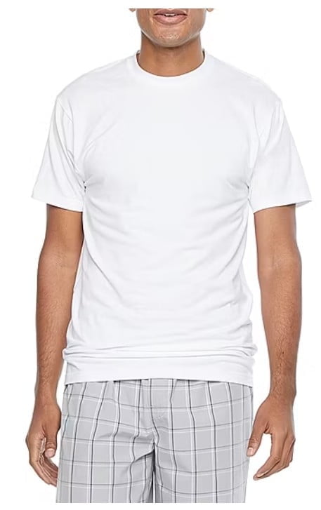 Stafford Dry + Cool Breathable Mesh Mens 4 Pack Short Sleeve Crew Neck ...