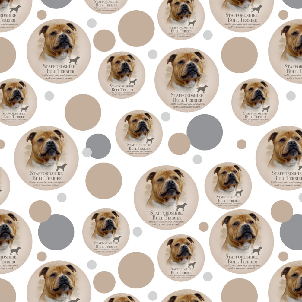 Staffordshire Bull Terrier Dog Breed Premium Gift Wrap Wrapping Paper ...