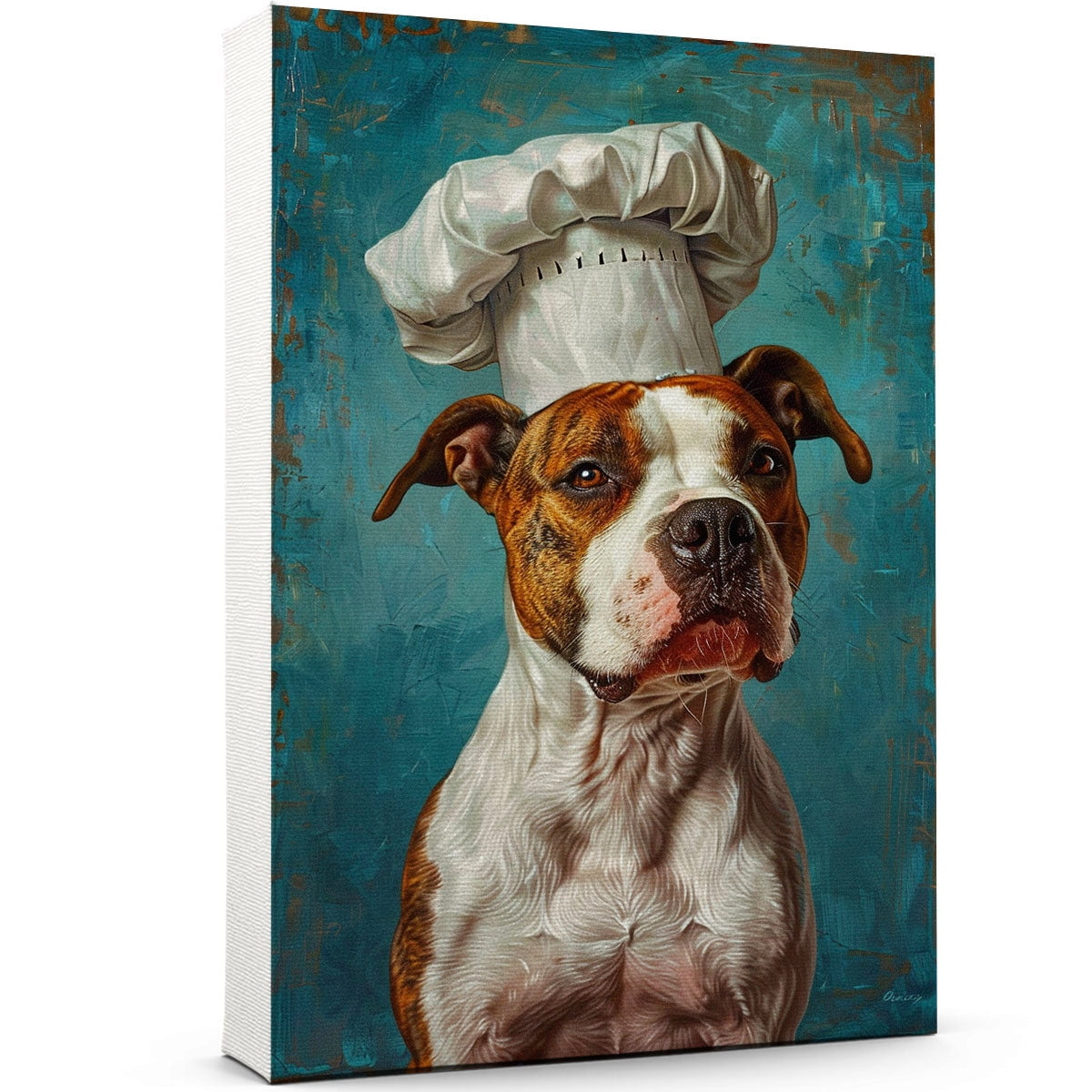Staffordshire Bull Terrier Dog Chef Poster, Staffordshire Bull Terrier ...