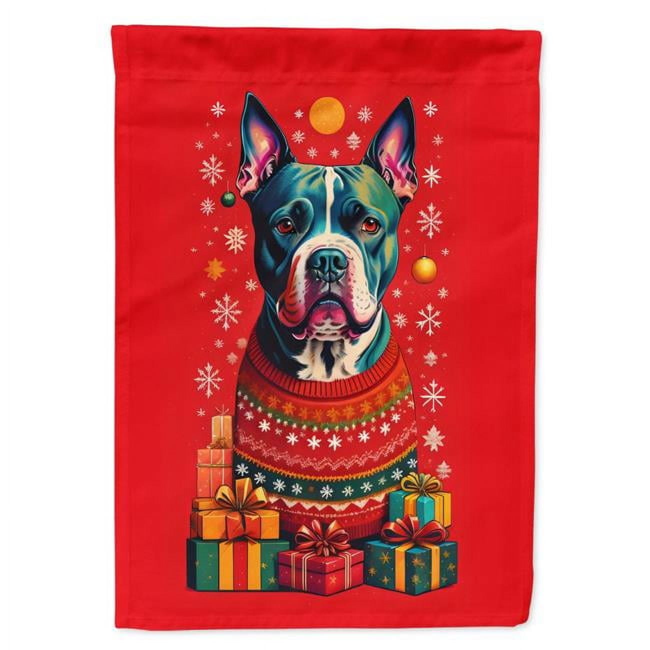 Staffordshire Bull Terrier Holiday Christmas House Flag - Walmart.com