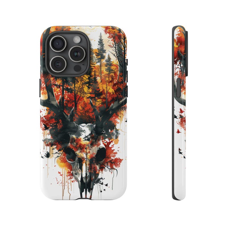 Stag Antler Deer Watercolor Wildlife Art Phone Case with iPhone 11 to ...