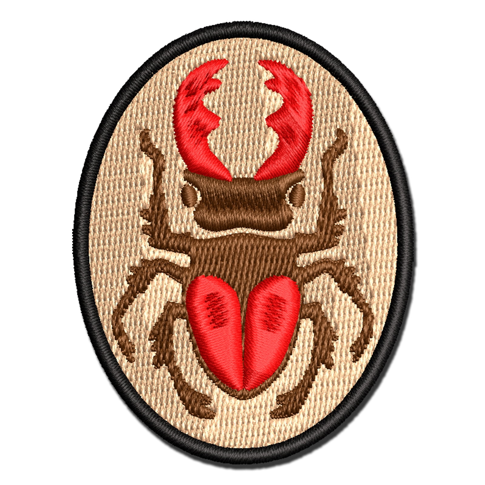 Stag Beetle Applique Multi-Color Embroidered Iron-On Patch - 2.0 Inch ...