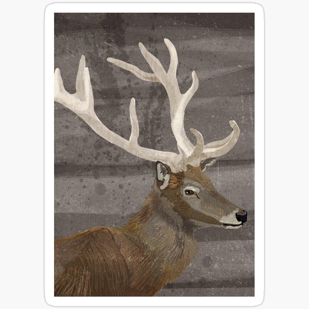 Stag Sticker Phone Decal Water Bottle Stickers Car Decals, Laptop ...