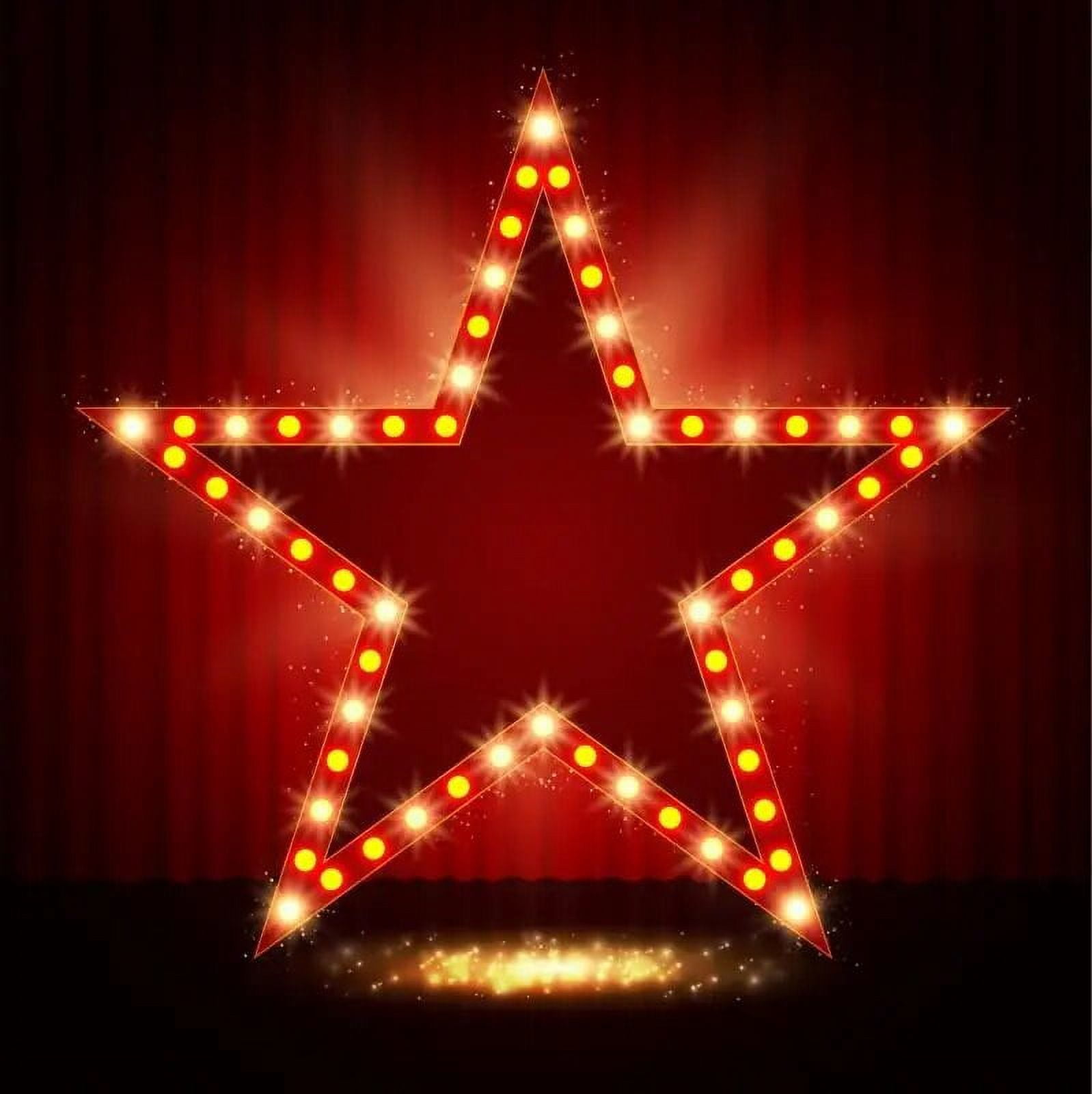 Stage Backdrop Blue Spotlight Shiny Star Floor Play Show Baby Portrait ...