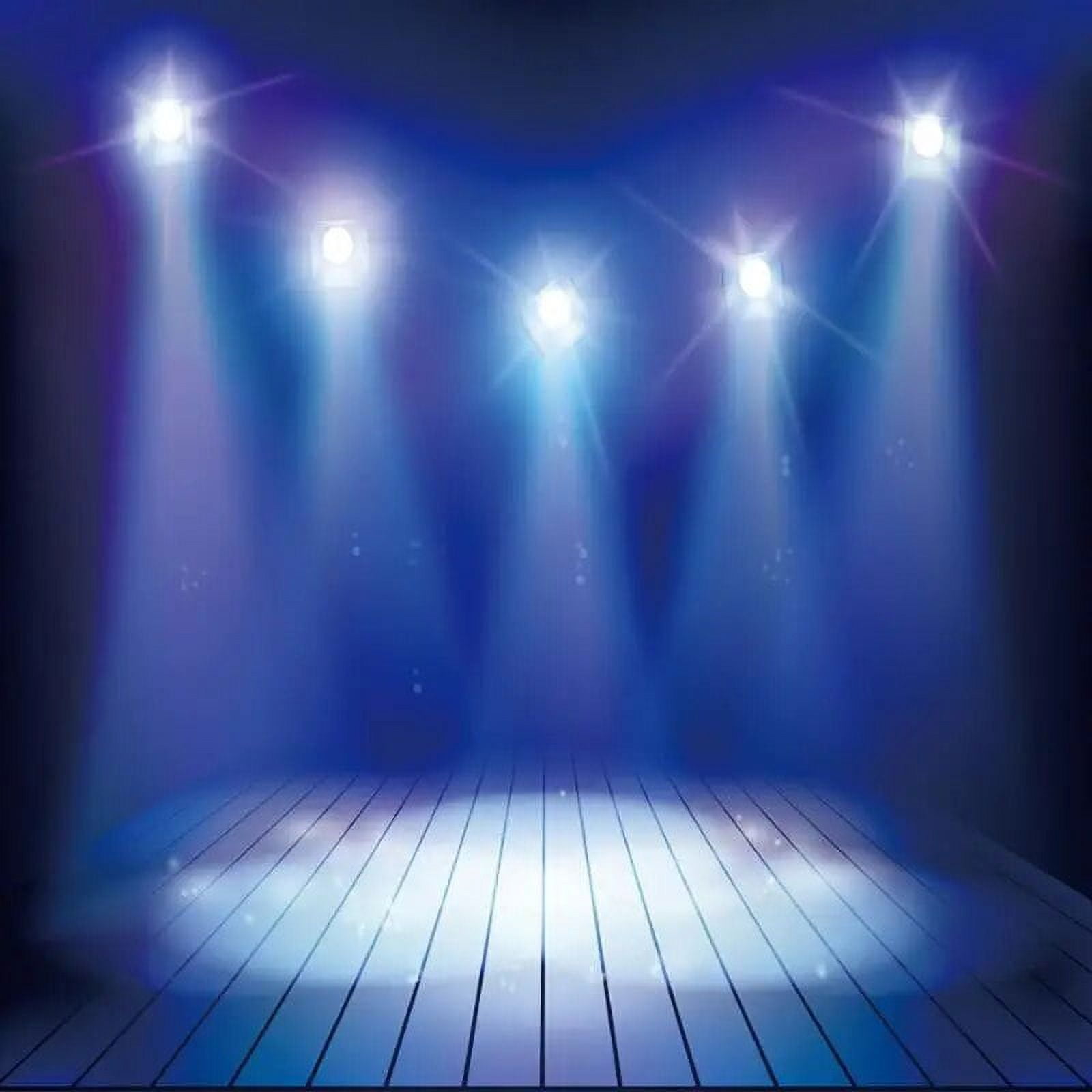 Stage Backdrop Blue Spotlight Shiny Star Floor Play Show Baby Portrait ...