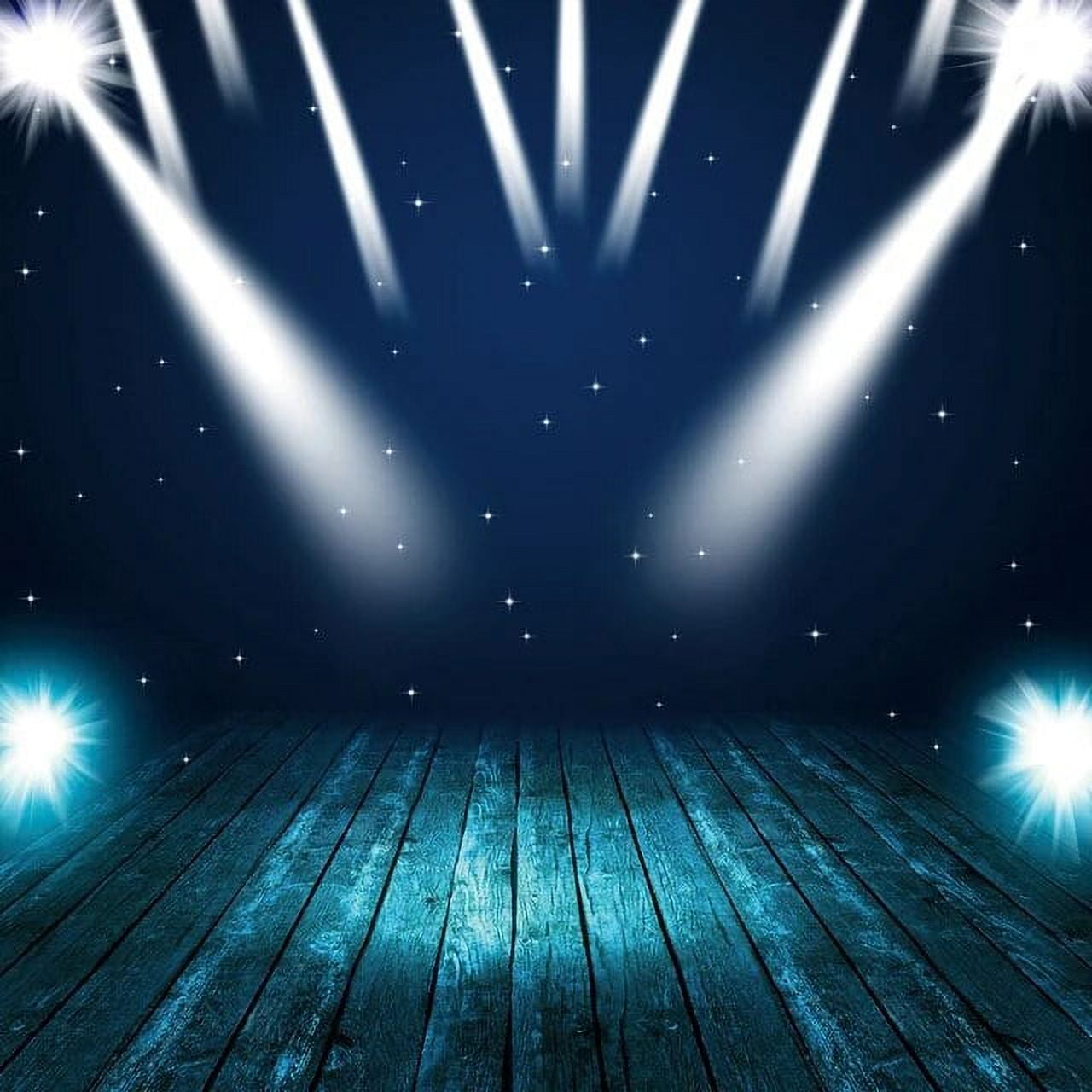 Stage Backdrop Blue Spotlight Shiny Star Floor Play Show Baby Portrait ...
