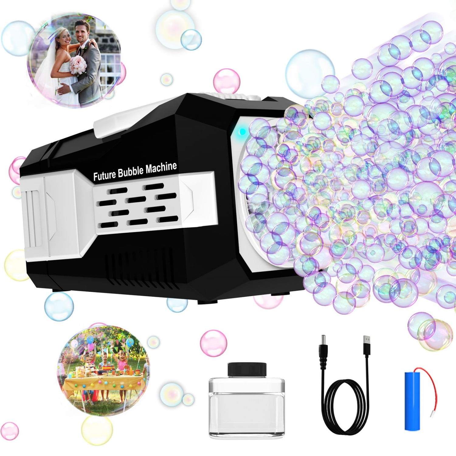 Stage Bubble Machine White and Black Periphery Party Entertainment ...