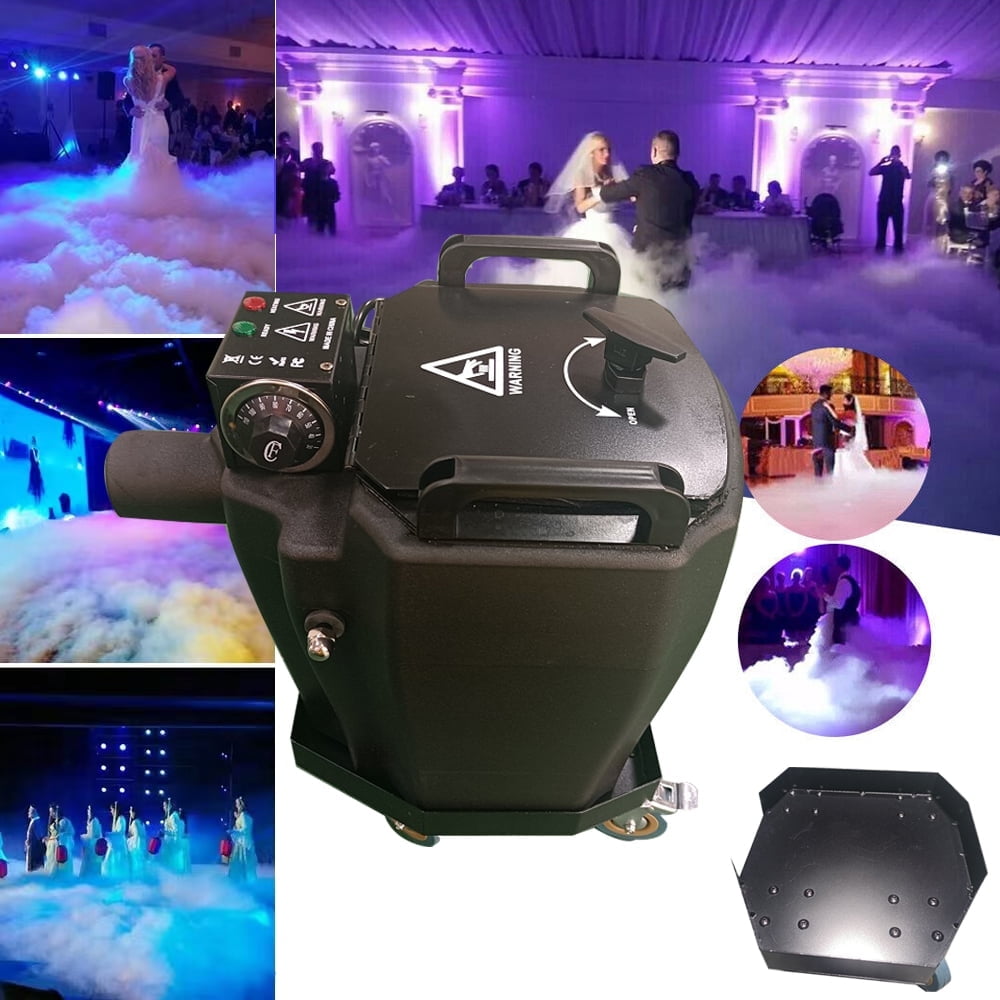 Jacmui 3500W Low Fog Dry Ice Machine, 10L Capacity, Wedding Party Show ...