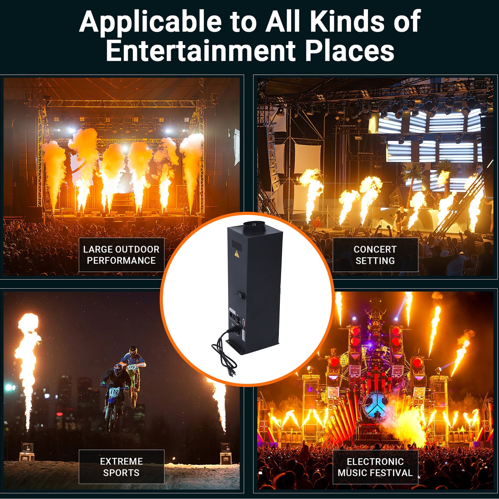 Stage Fire Machine, Stage Effects Flame Machine Fire Spraying Machine ...