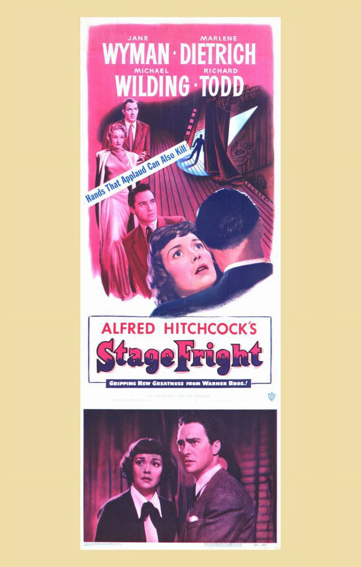 Stage Fright - movie POSTER (Style B) (11" x 17") (1950) - Walmart.com