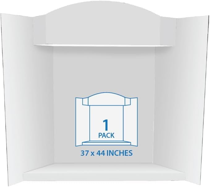 Stage-It Display Board, 37" x 44" Tri-fold Presentation Board with 3D ...