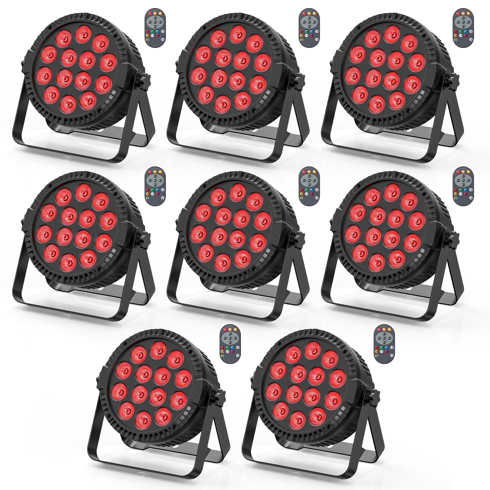 Stage Lights RGBW LED Par Lights, Uplights DJ Lighting for Christmas ...