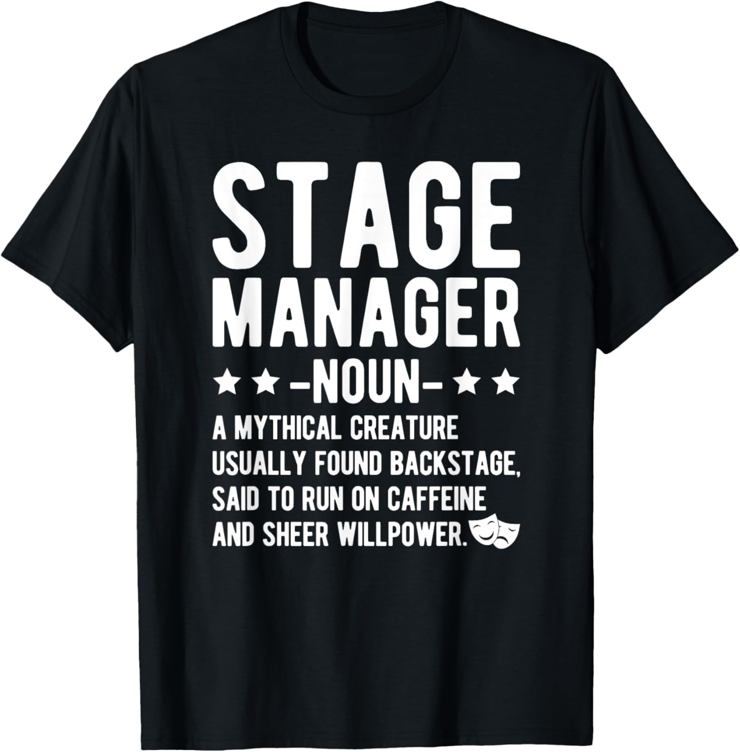 Stage Manager Definition Theater Stage Manager T-Shirt - Walmart.com