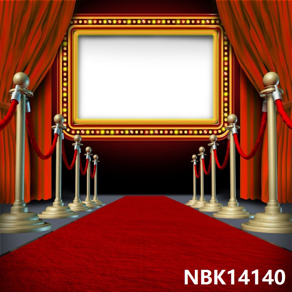 Stage Red Carpet Curtain Light Music Party New Year Christmas ...