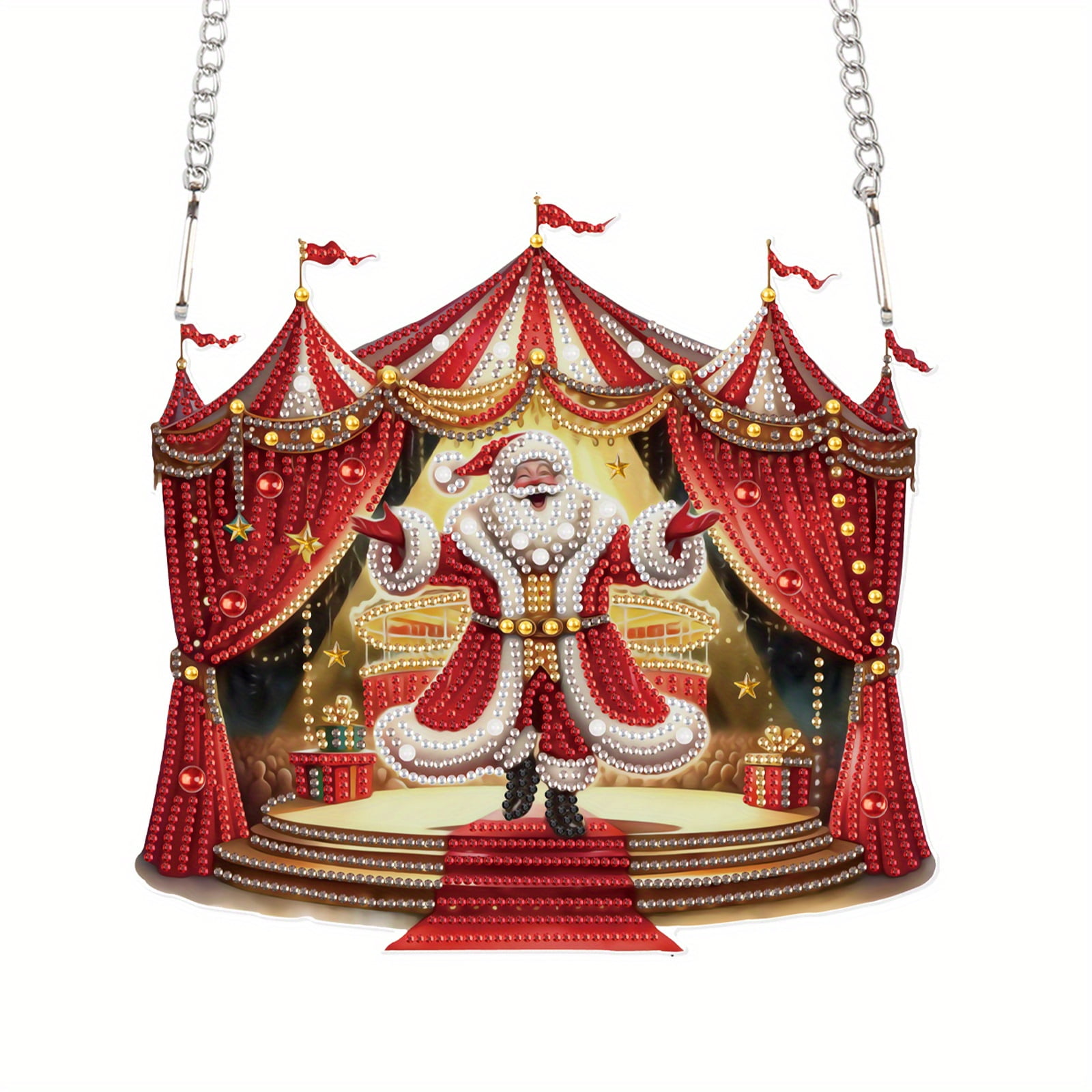 Stage Santa Diamond Art Painting Kit Hanging - Walmart.com