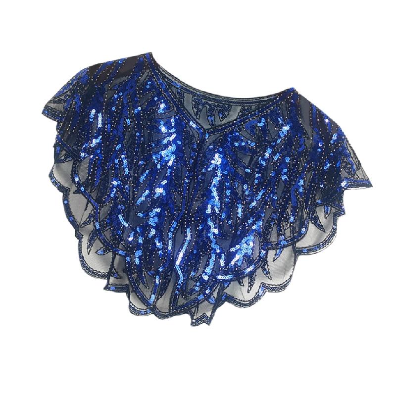 Stage Shows Shawl Sequined Shoulder Wrap Evening Gown Half Shawl ...